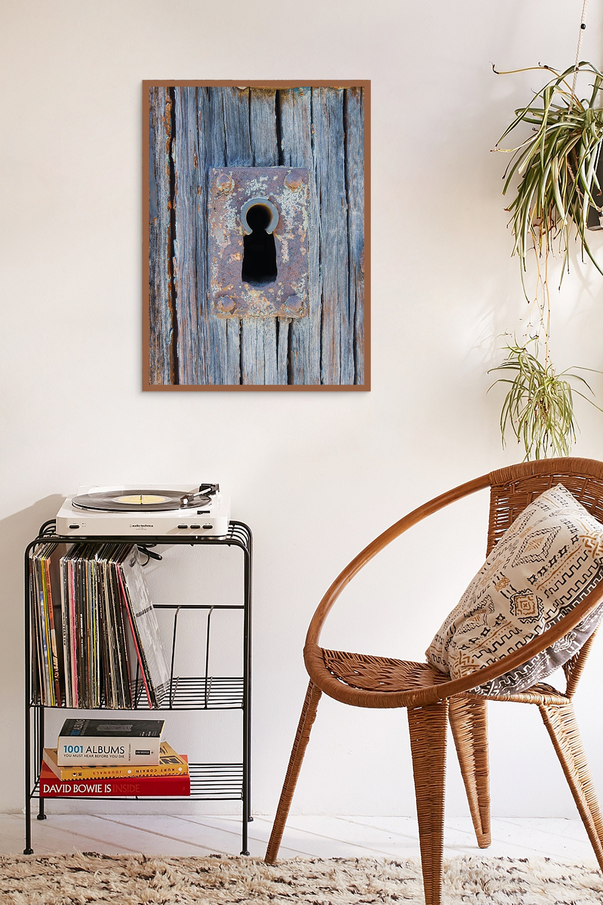 Printable Wall Art, Antique Keyhole Print, Weathered Wooden Door, Rural ...