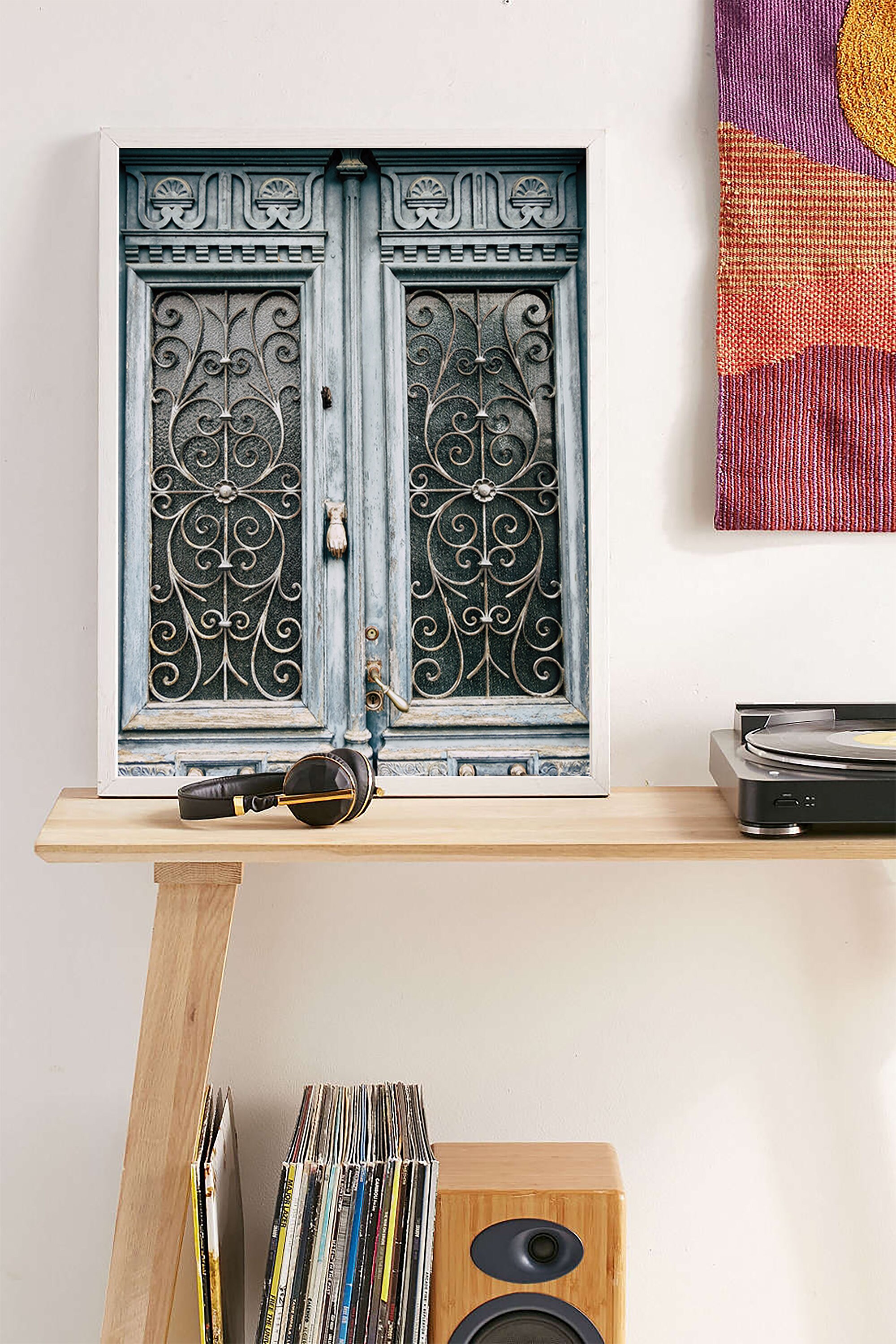 Printable Wall Art Traditional Blue Door Print Paris Urban - Etsy