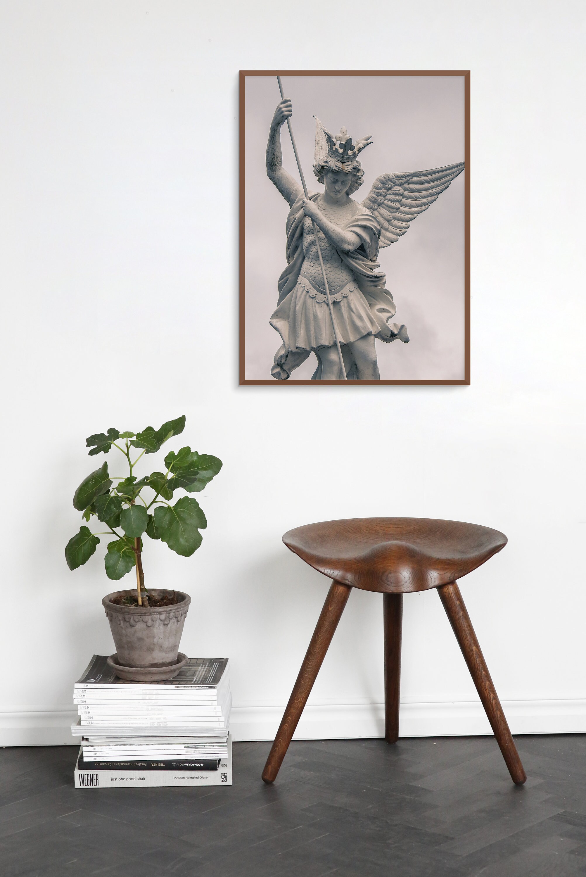 Printable Wall Art, Saint Michael Vanquishing Evil Print, Catholic Art ...