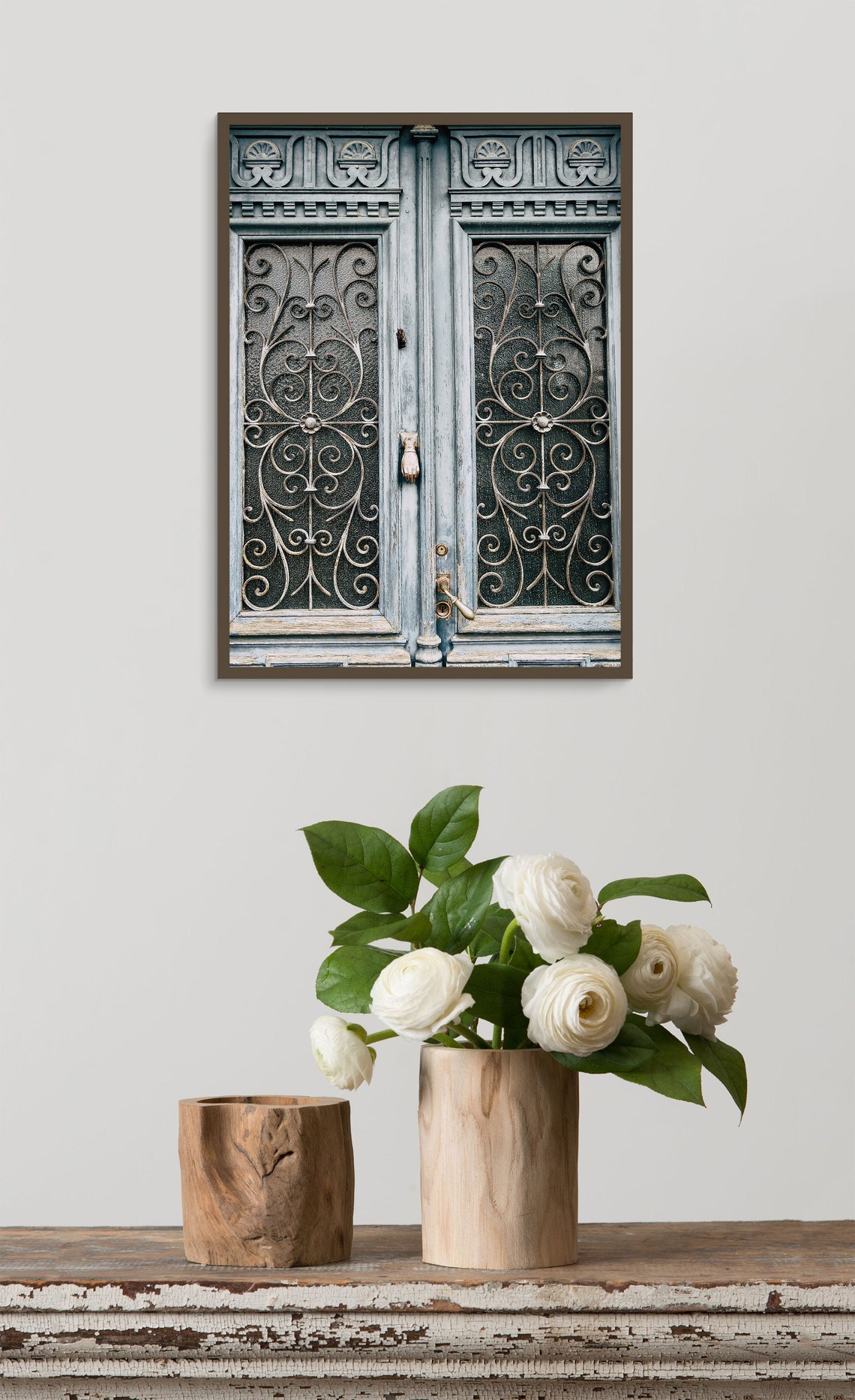 Printable Wall Art Traditional Blue Door Print Paris Urban - Etsy