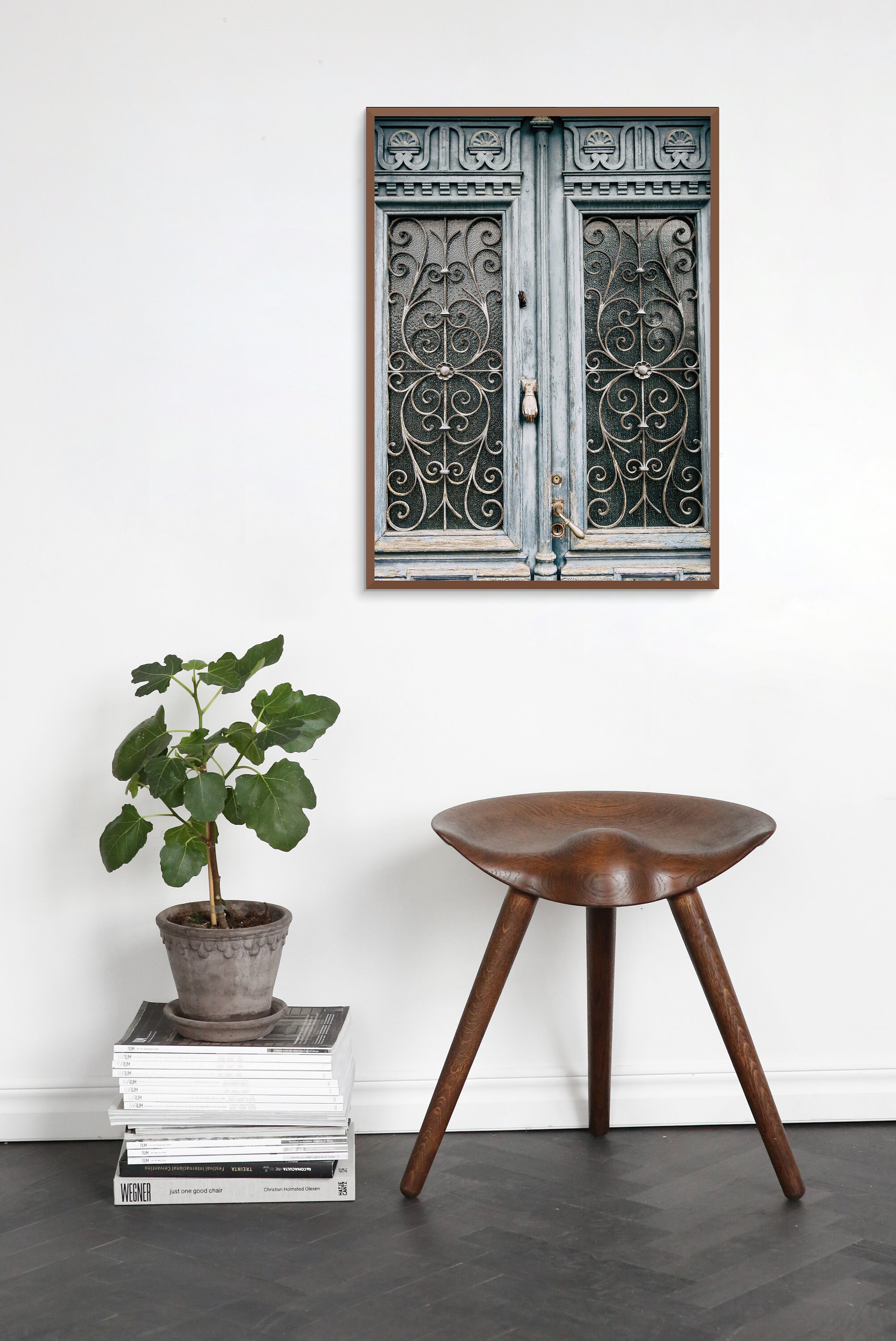 Printable Wall Art Traditional Blue Door Print Paris Urban - Etsy