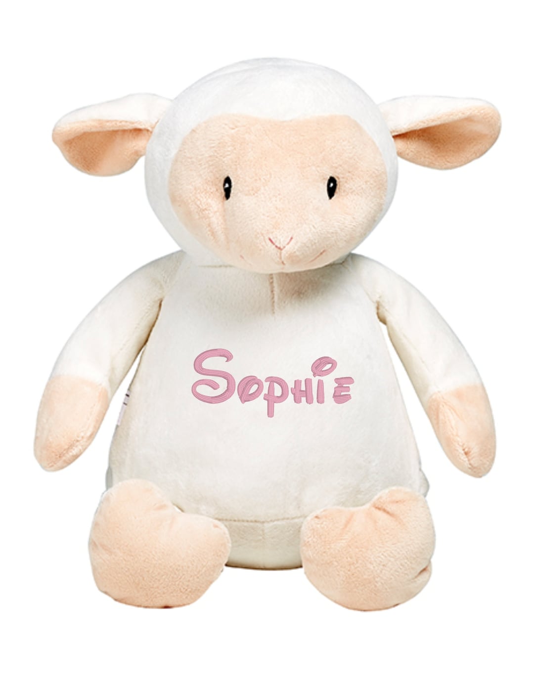 Lamb Soft Plush Toy Embroidered and Personalised (official Cubbie ...