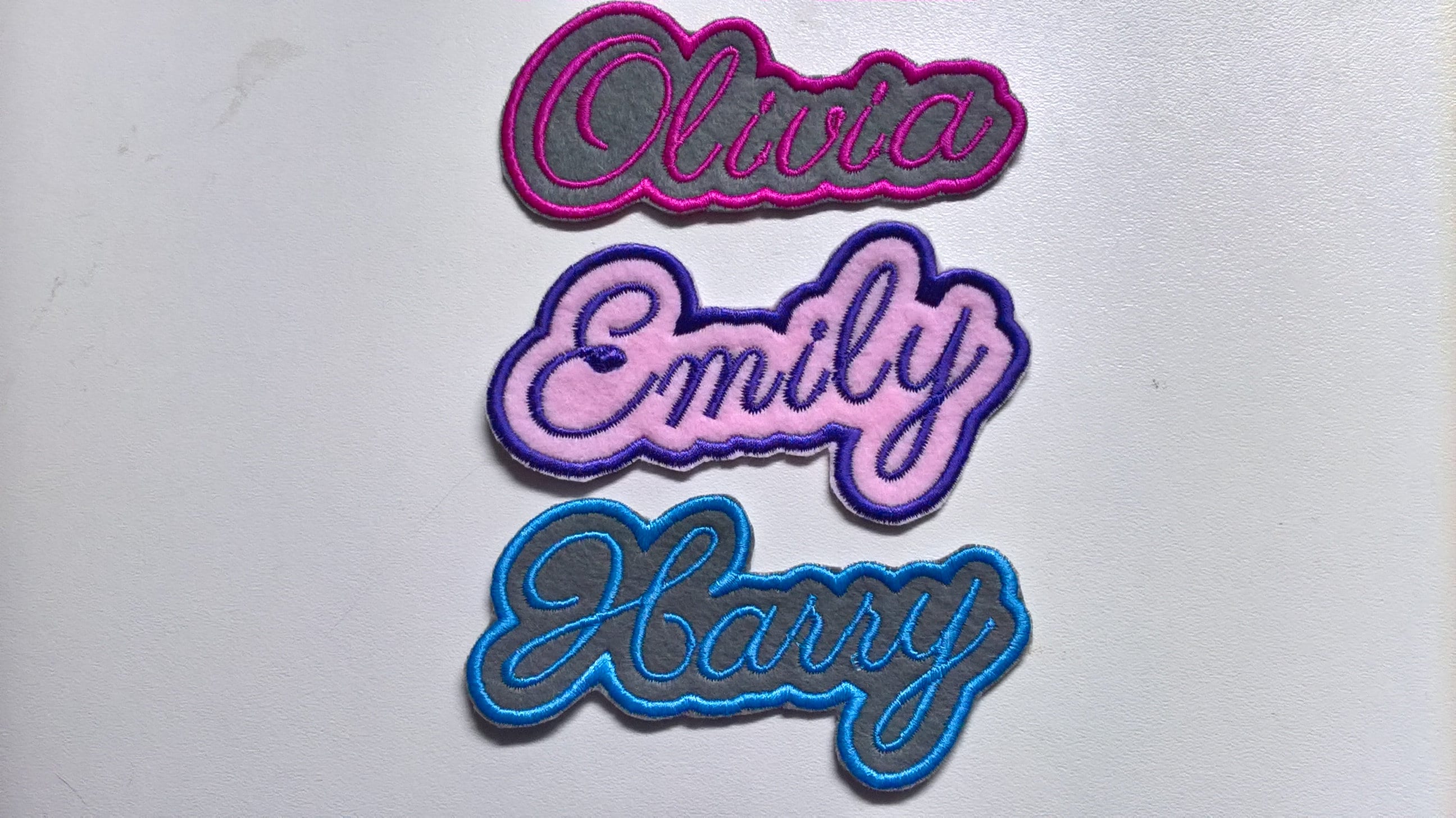 Embroidered Personalised Name Badge 100mm Wide Patch Iron on | Etsy