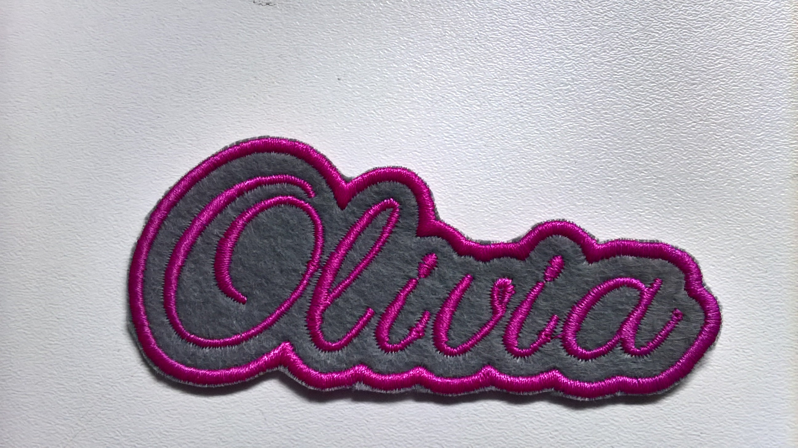 Embroidered Personalised Name Badge 100mm Wide Patch Iron on | Etsy