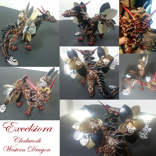 Chainmaille Eastern Dragon - Etsy