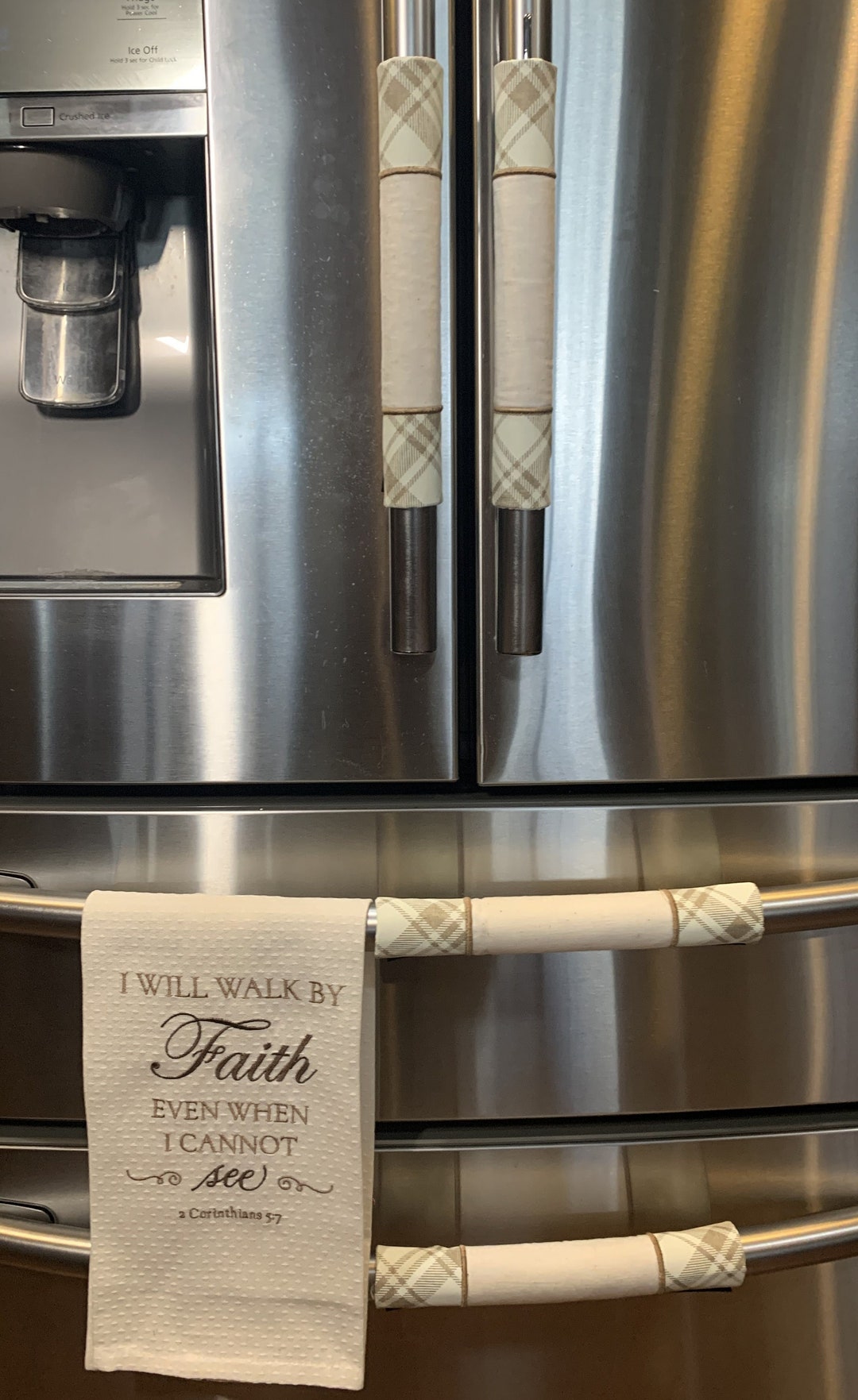 Refrigerator Handle Wraps With Matching Dish Towel - Etsy