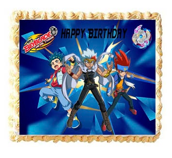 BEYBLADE, Happy Birthday Party. Cake Topper Digital Printable Version ...