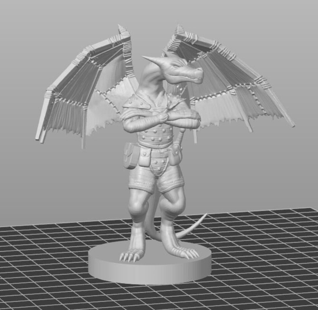 Dragon Figurine STL - Etsy