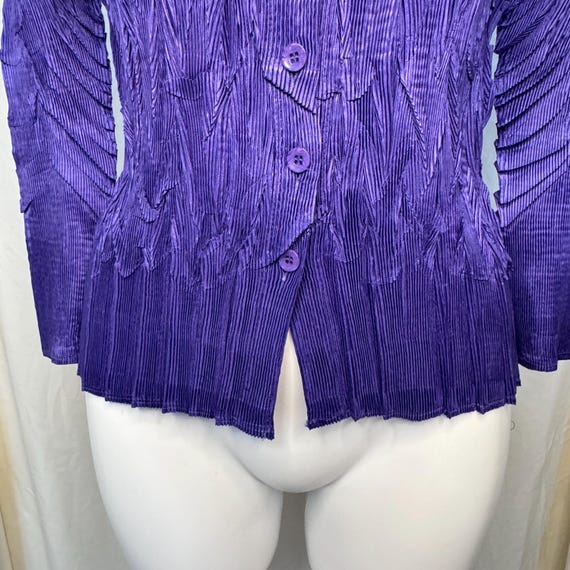 Rare vintage Masaki Matsuoka plisse and crinkled pur… - Gem