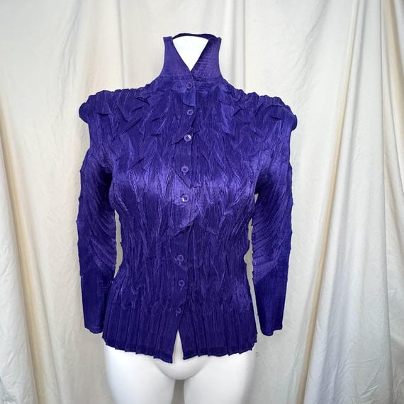 Rare vintage Masaki Matsuoka plisse and crinkled pur… - Gem