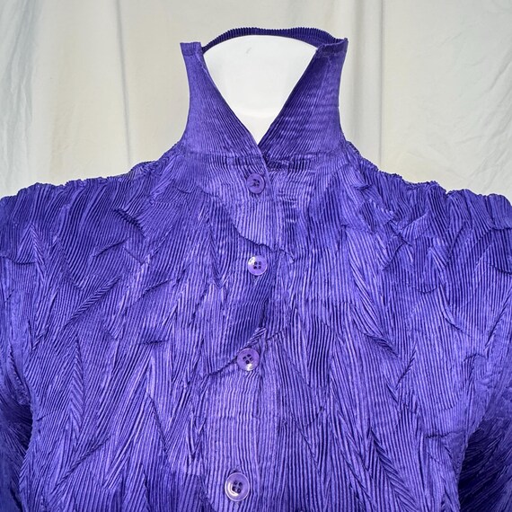 Rare vintage Masaki Matsuoka plisse and crinkled pur… - Gem