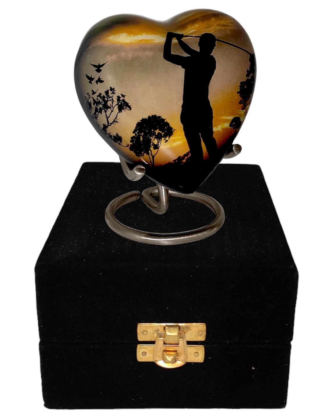 Akanksha Arts Classic Heart Shape Keepsake Urn for Human Ashes – With ...