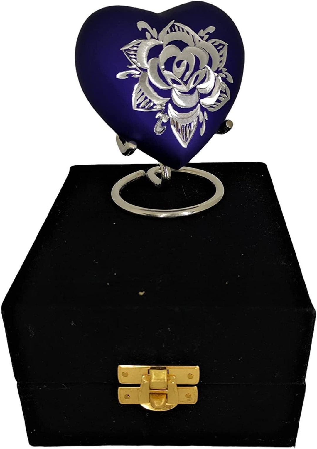 AKANKSHA ARTS Classic Heart Shape Keepsake Urn for Human Ashes – With ...