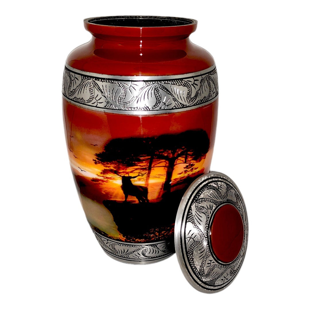 Akanksha Art Urns, Lovely Natural Scenery URN. Large Size 26 Cms High ...