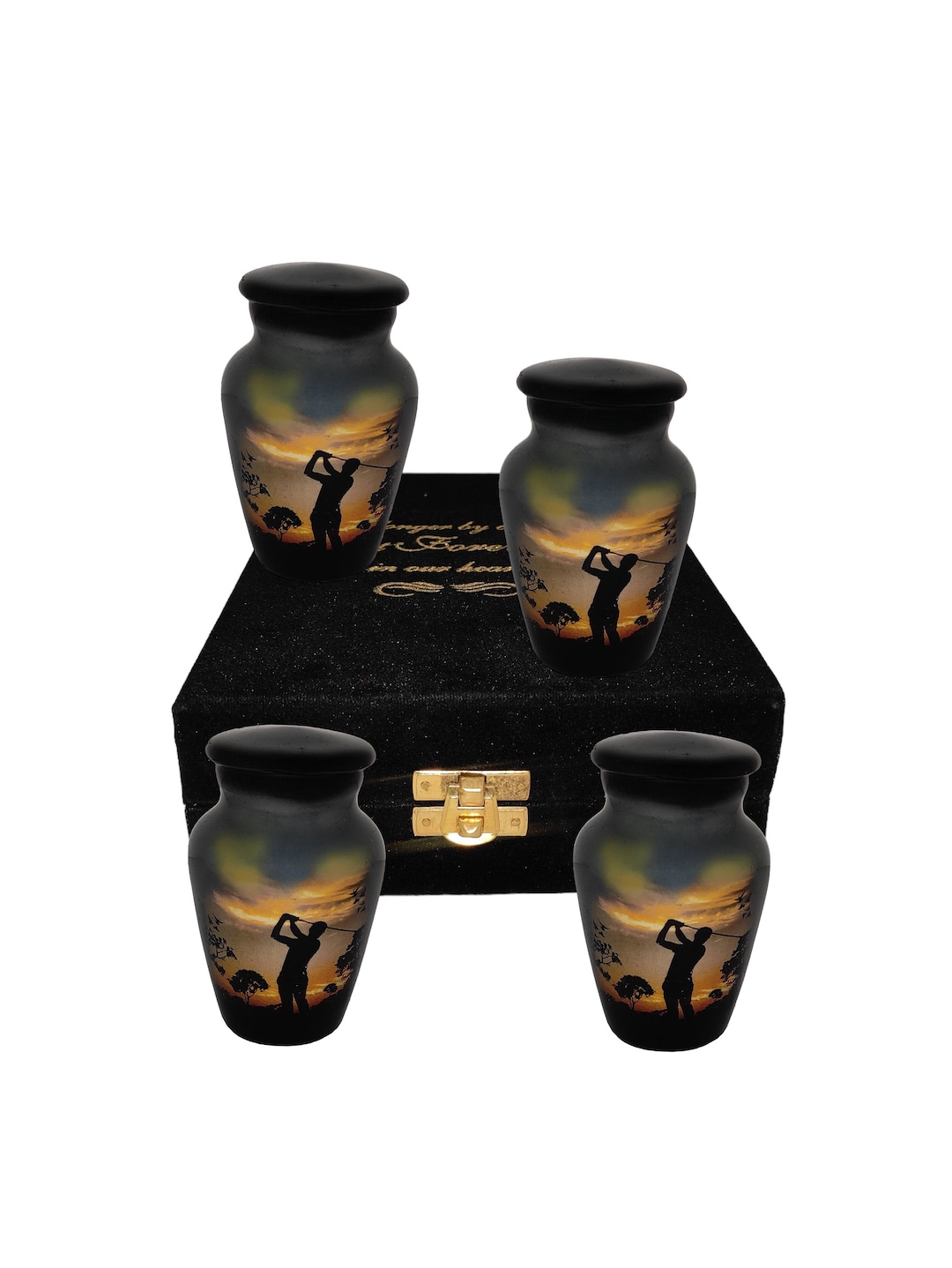 Akanksha Arts Classic Small Mini Cremation Keepsake Urns for Human ...