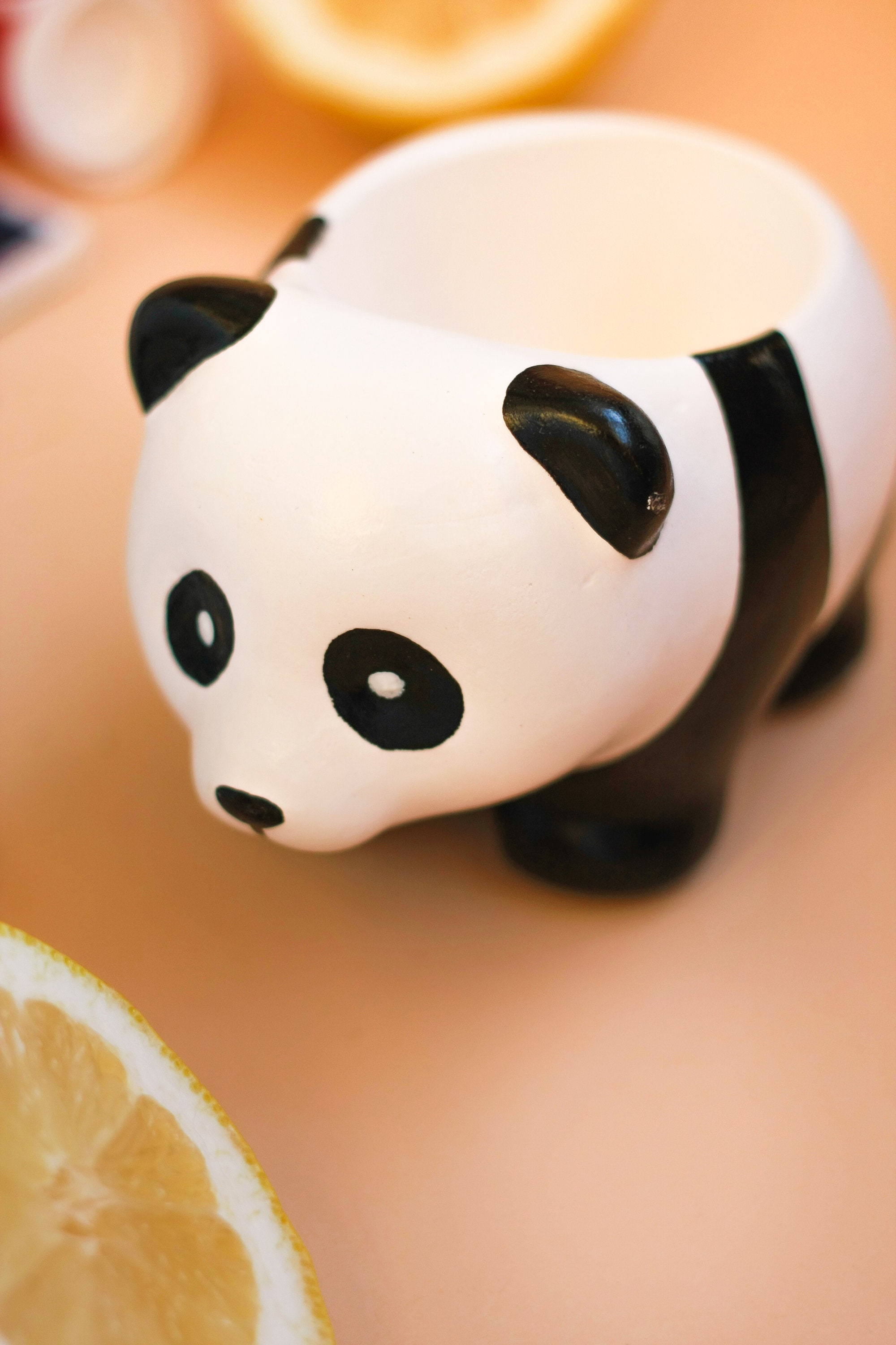 Panda planter personalized panda plant pot ceramic panda pot | Etsy