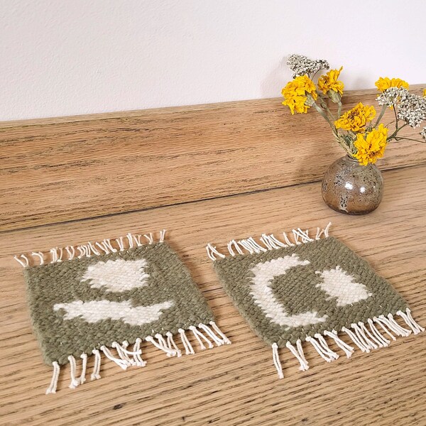 Hand Woven Coasters - Etsy