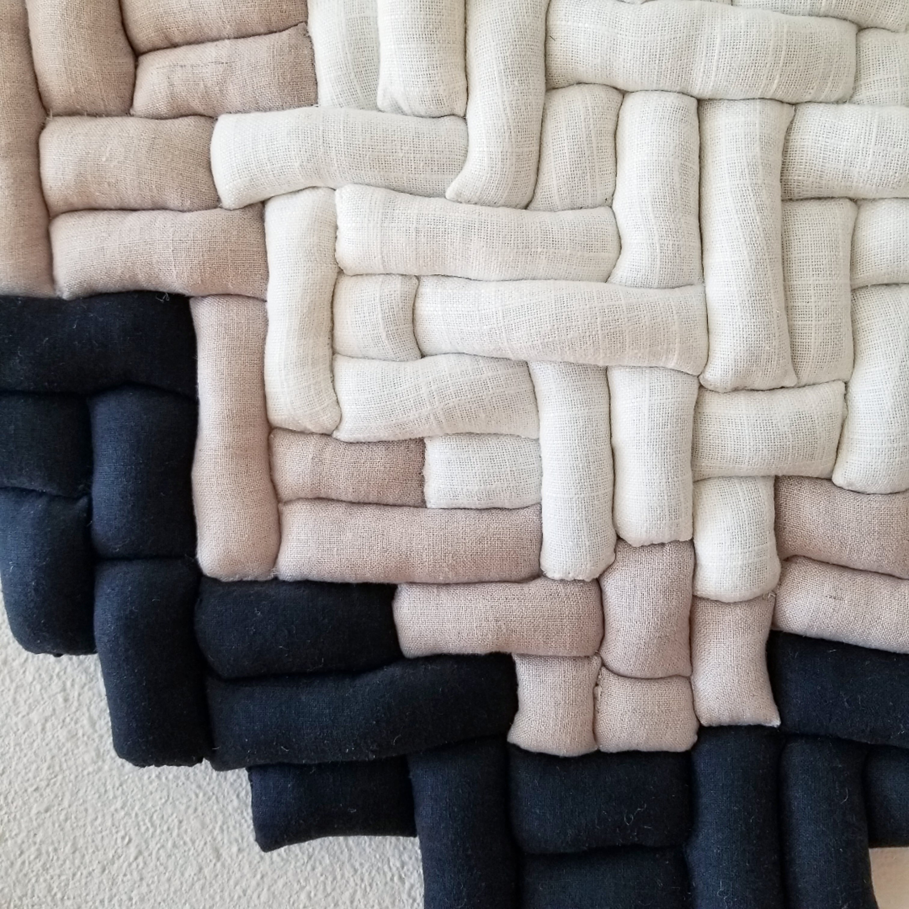 Large Linen Fabric Sculpture Wall Hanging - Etsy