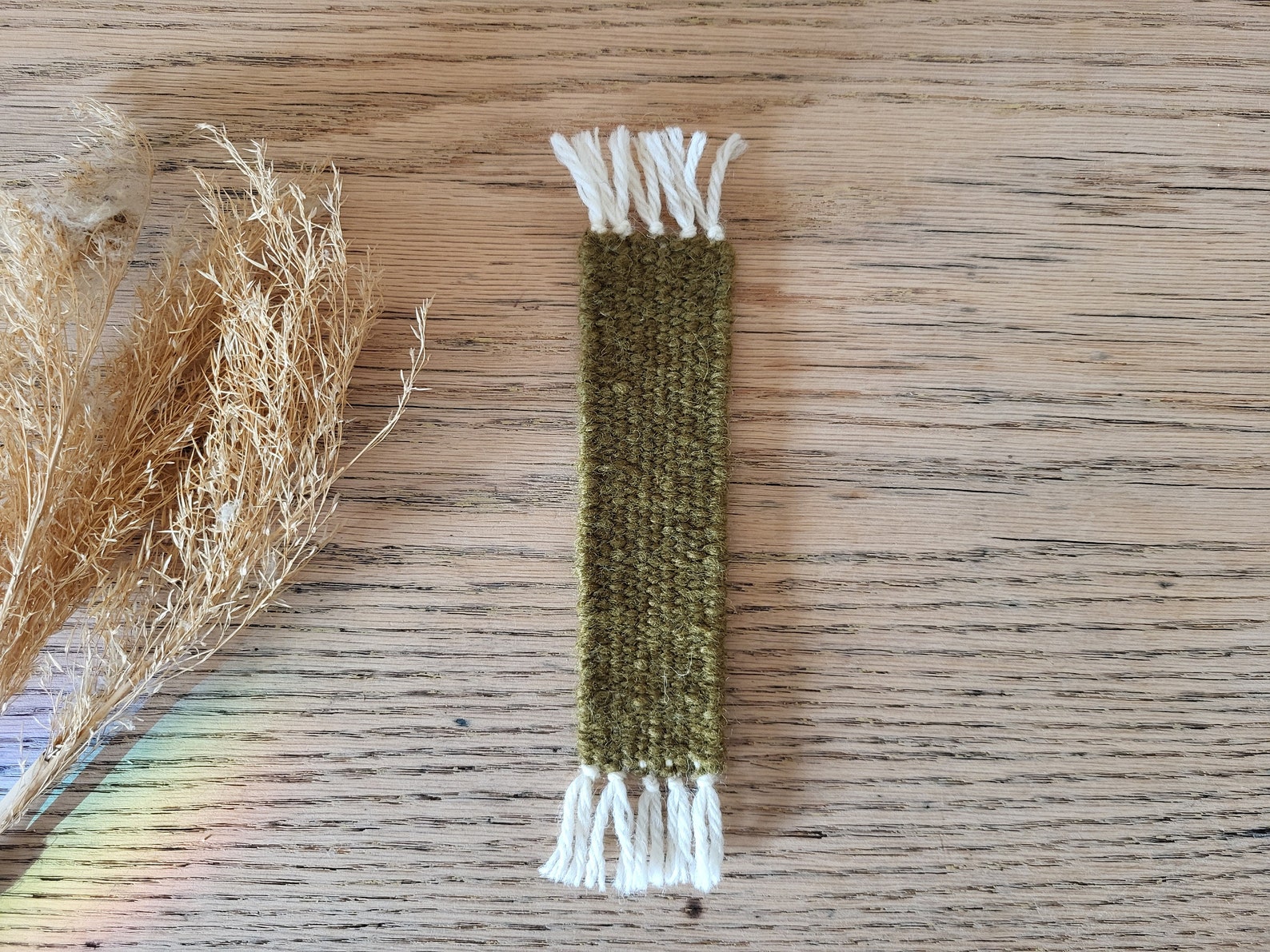 Hand Spun Solid Color Woven Bookmarks - Etsy