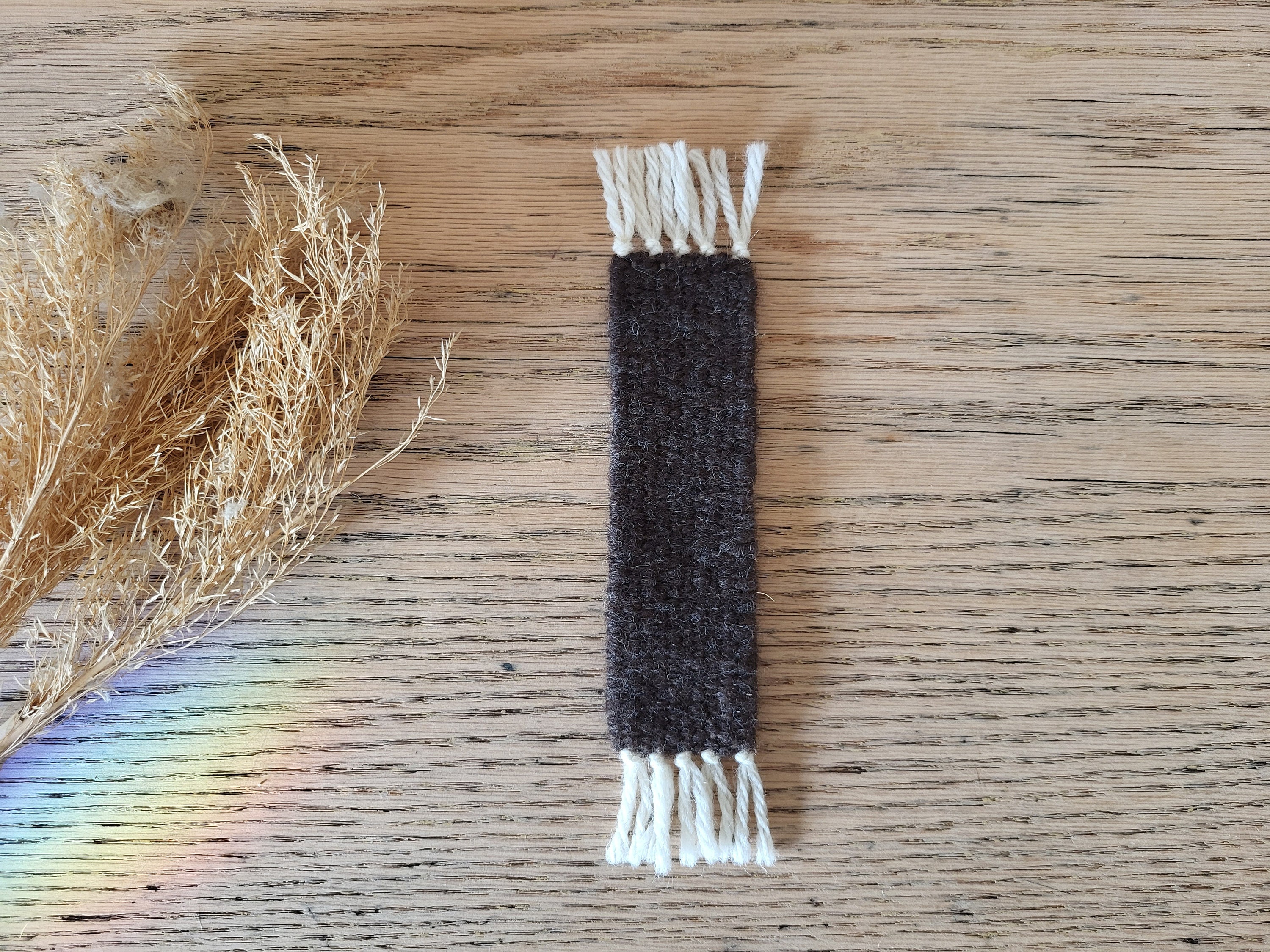 Hand Spun Solid Color Woven Bookmarks - Etsy