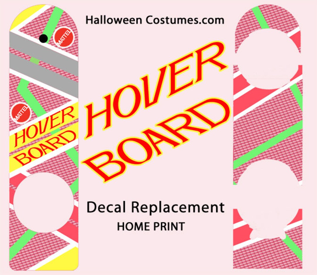 Holloween Costume Hoverboard Decal - Etsy