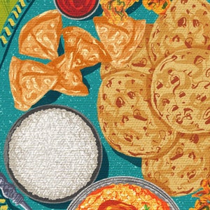 Indian Food Print | India Wall Art | Indian Food Gift | Food ...