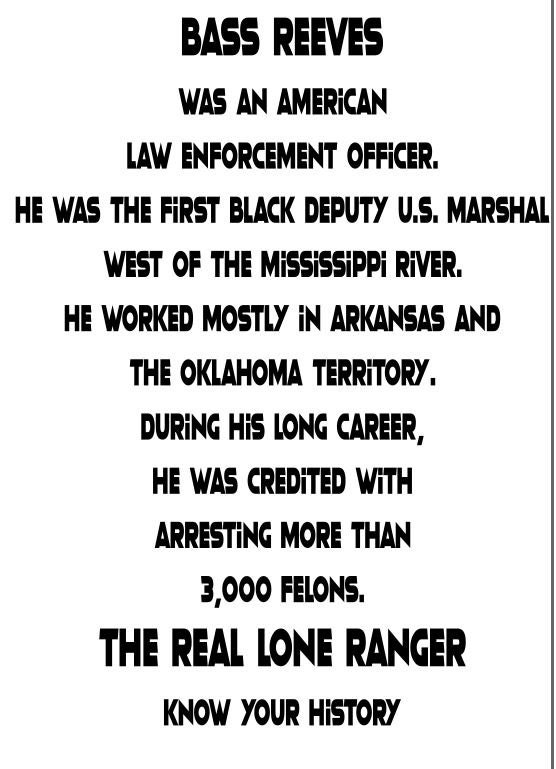 Bass Reeves the Real Lone Ranger SVG / PNG Combo - Etsy