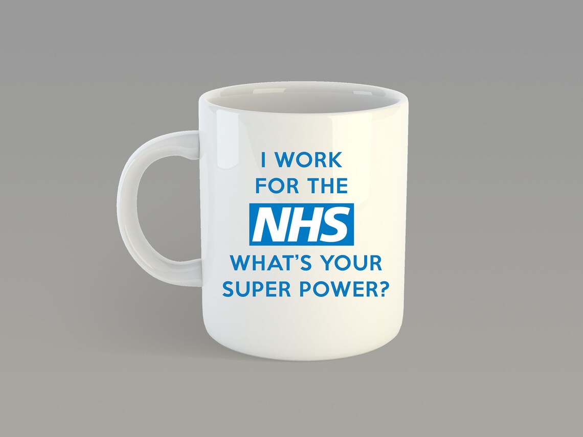 I Work for the NHS Mug - Etsy UK
