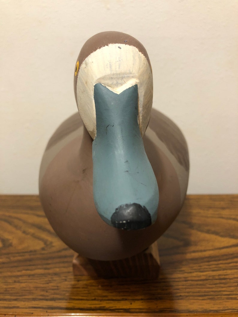 Captain Harry Jobes Wooden Blue Bill Duck Decoy With Wooden Stand - Etsy
