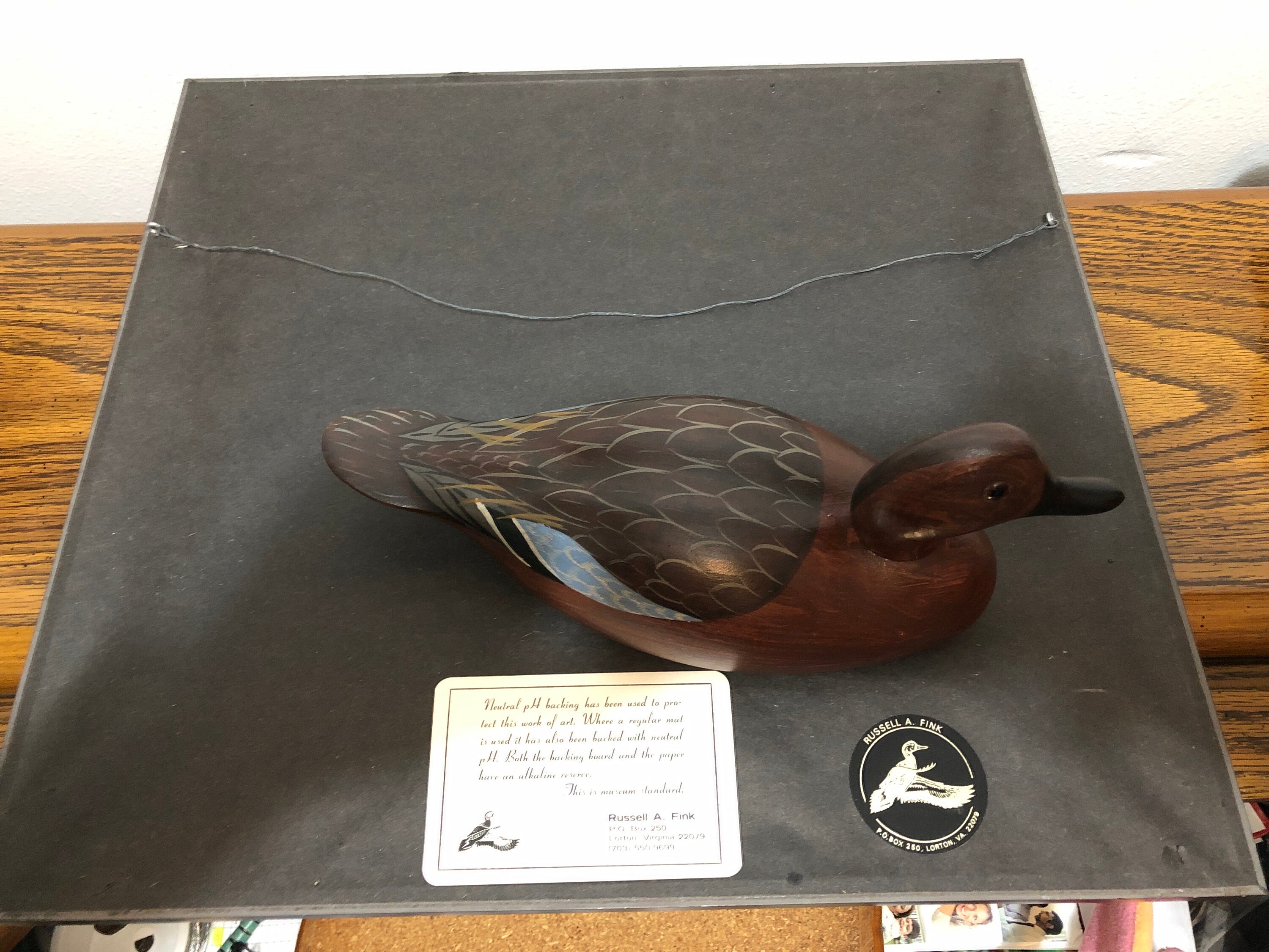 Gold Medallion Edition Federal Duck Stamp Print and Wooden Duck Signed ...