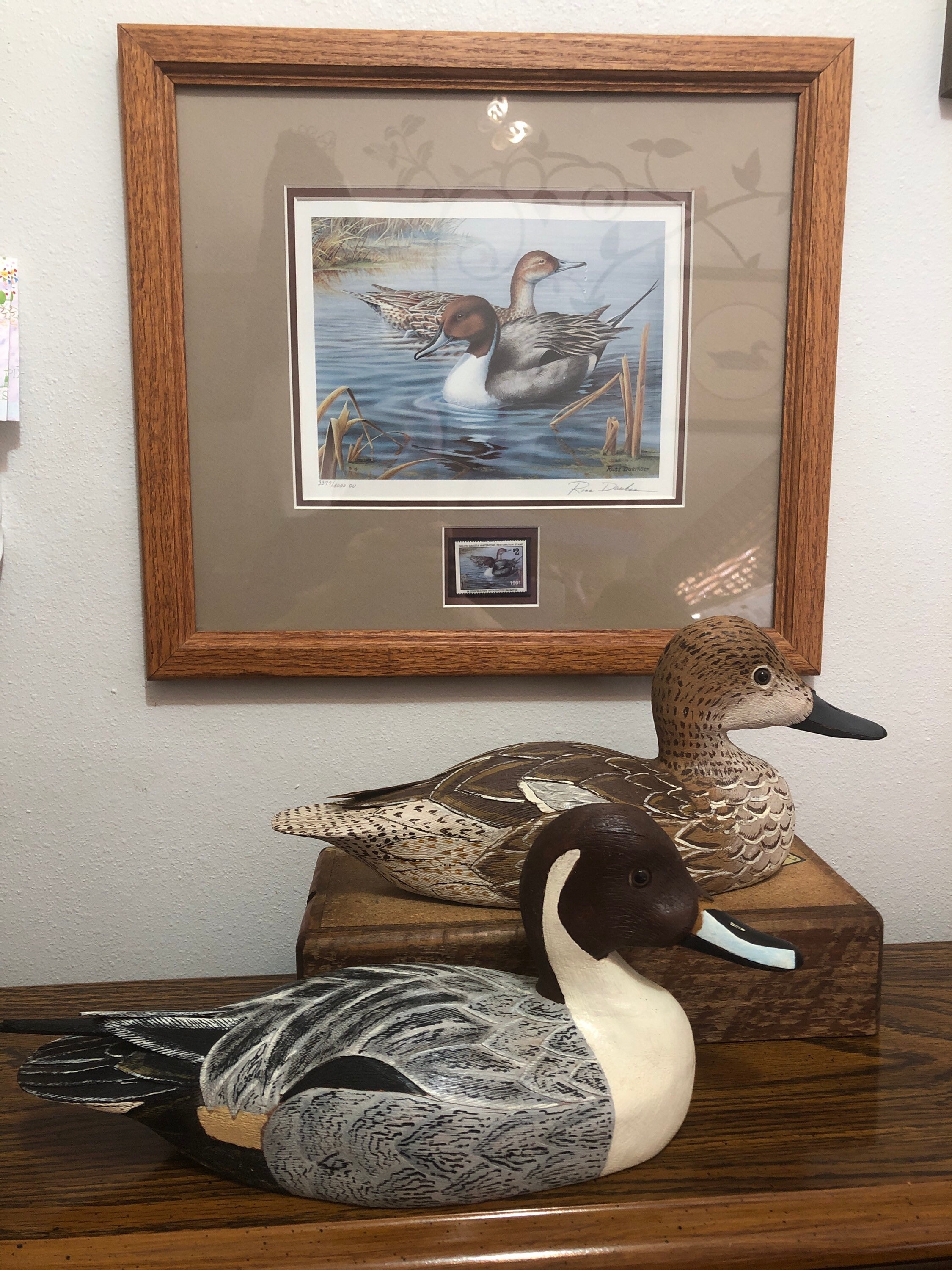 Beautiful Pintails Hen and Drake Ducks Signed by Artist L Aldrich Along ...