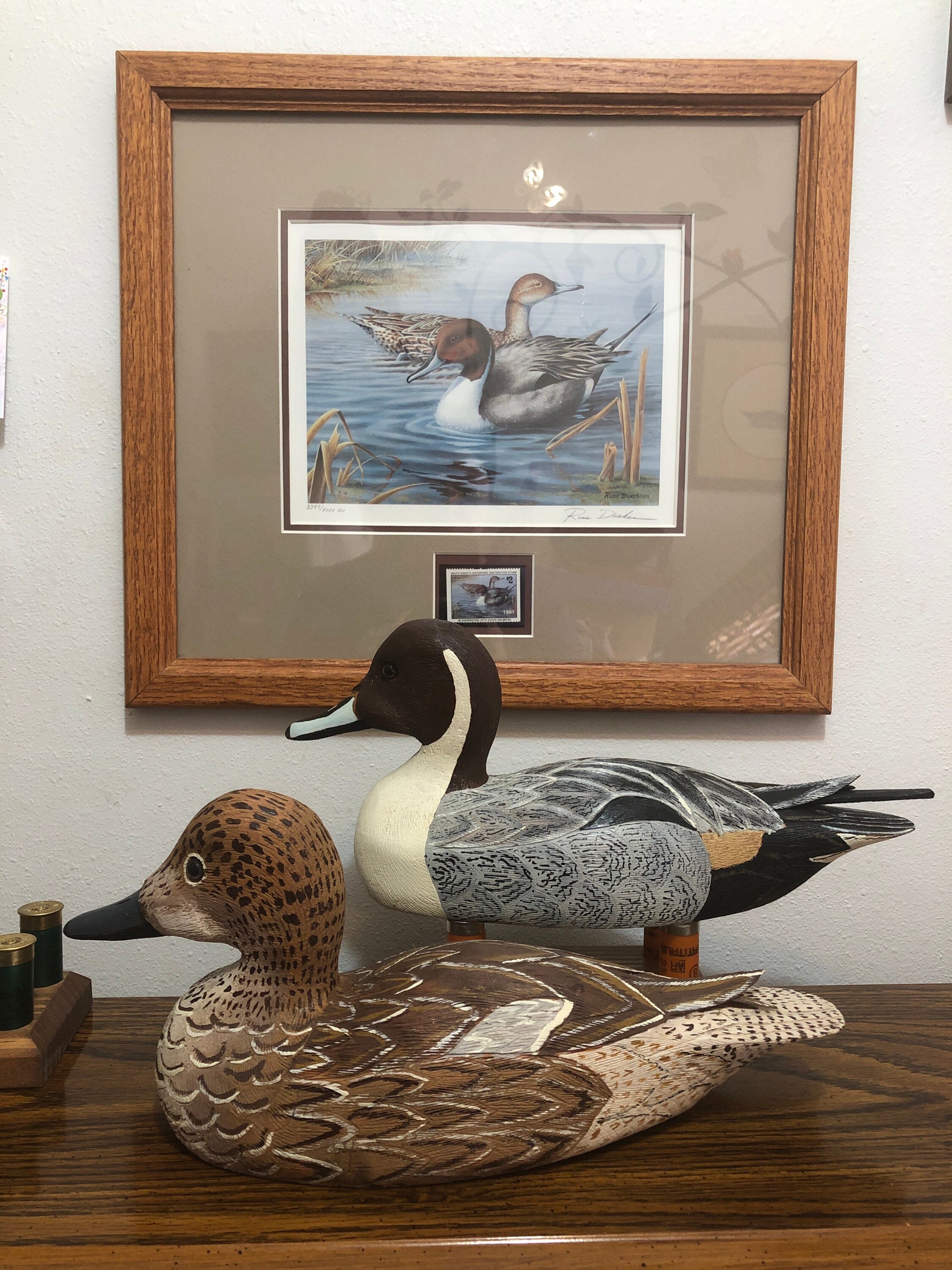 Beautiful Pintails Hen and Drake Ducks Signed by Artist L Aldrich Along ...
