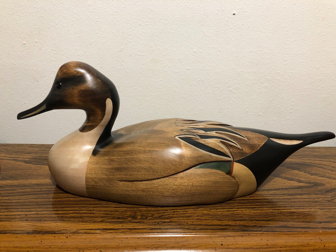 Tom Taber Pintail Wooden Duck From Oregon Wildlife Carving - Etsy