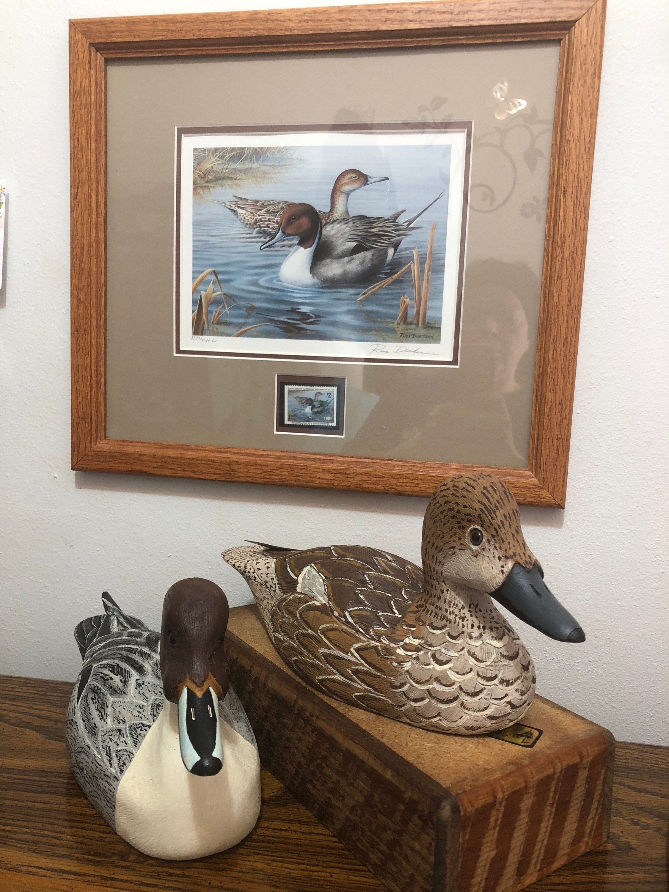 Beautiful Pintails Hen and Drake Ducks Signed by Artist L Aldrich Along ...