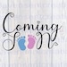 Baby Coming Soon SVG Cut File T- Shirt Digital Download Clipart Cricut ...