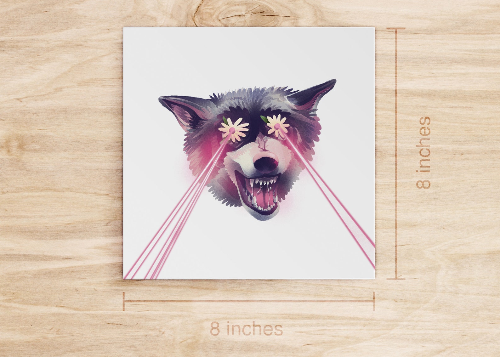 Laser wolf cartoon - verytrack