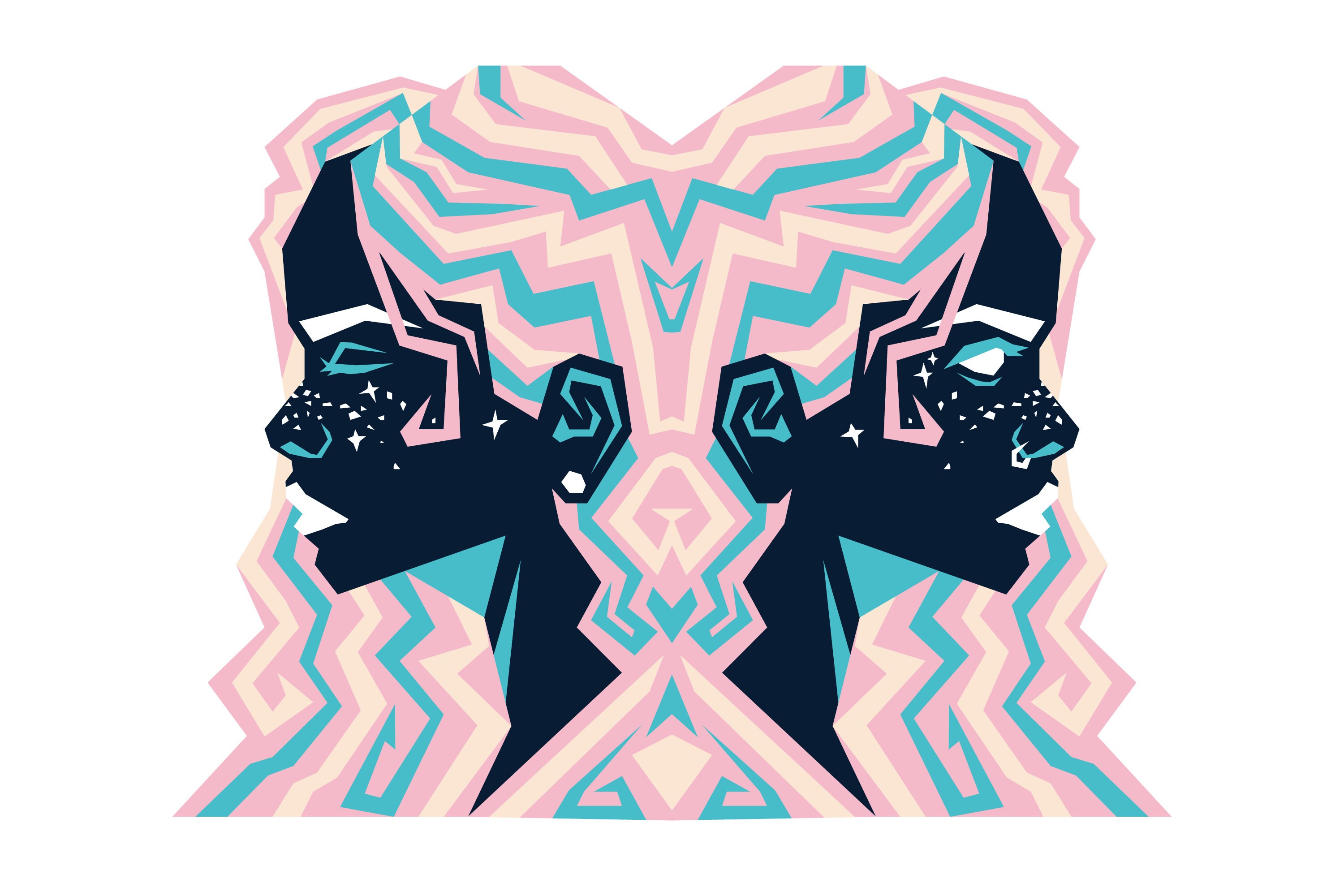 Gemini Artwork Gift Zodiac Drawing Illustration Gemini Art Astrology ...