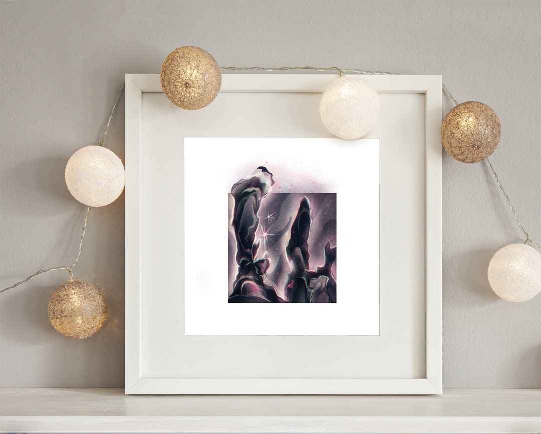 Nebula Art Drawing Eagles Nest Nebula Drawing Celestial Cosmic Artwork ...