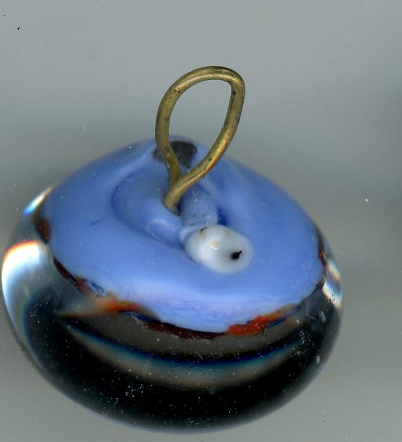 Gorgeous Star Border Around Center Cane Paperweight Button by John ...