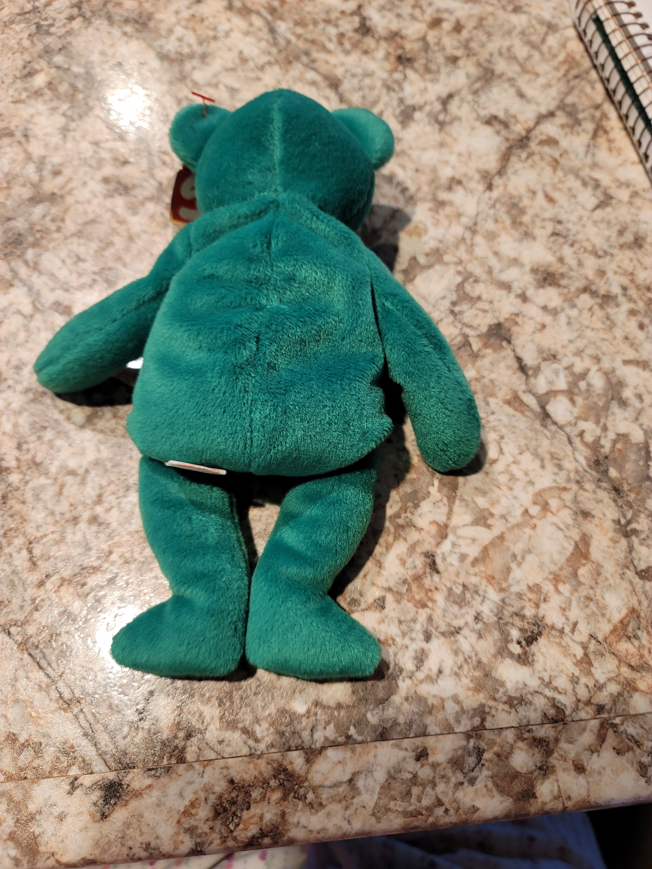 RARE Mint Ty Erin Irish Green Beanie Baby Bear W Shamrock 8 Polyester & PVC Pellets March 17 ...