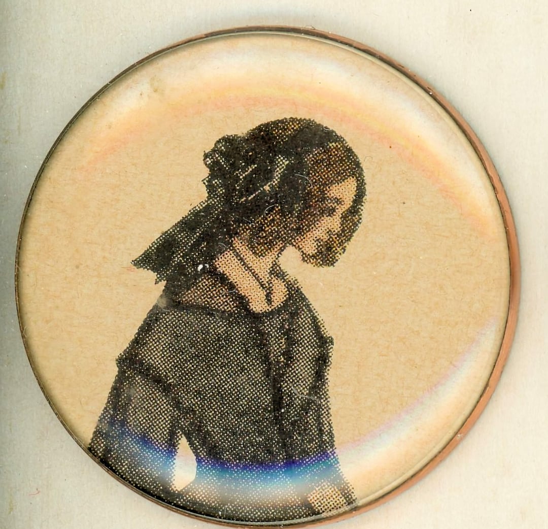 14th First Lady Jane Pierce Button Paper Under Watch Crystal Harry ...