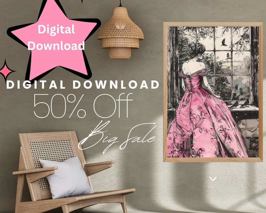 Printable Wall Victorian Digital Printable Wall Art Victorian Decor ...