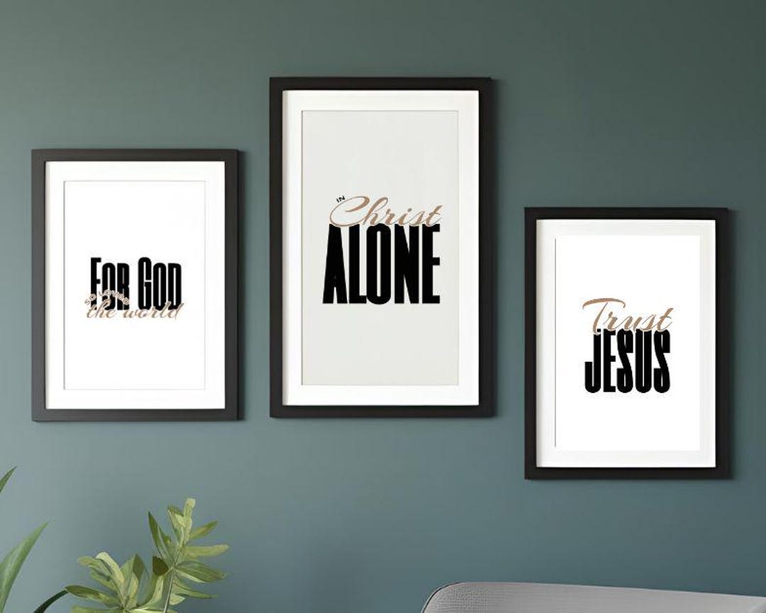 Modern Christian Home Wall Art Decor Wall Art Scripture Wall Art Wall ...
