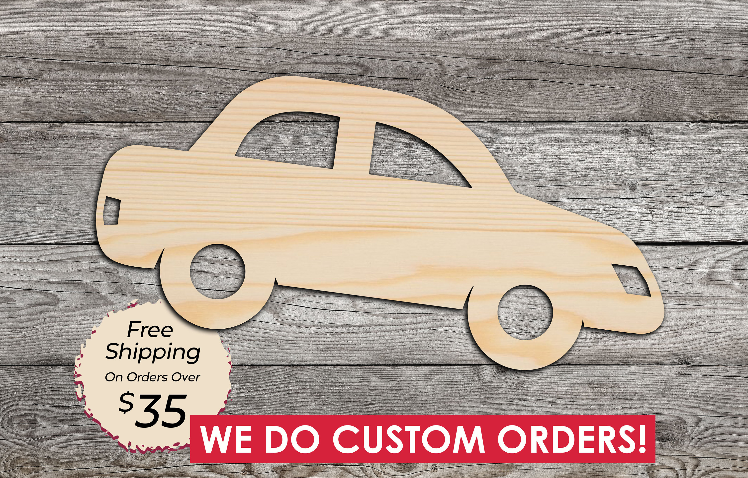Auto Holz Handwerk Form / Holz Ausschnitt Home Decor Laser | Etsy