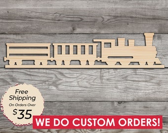 Wooden Train Cutout | Etsy