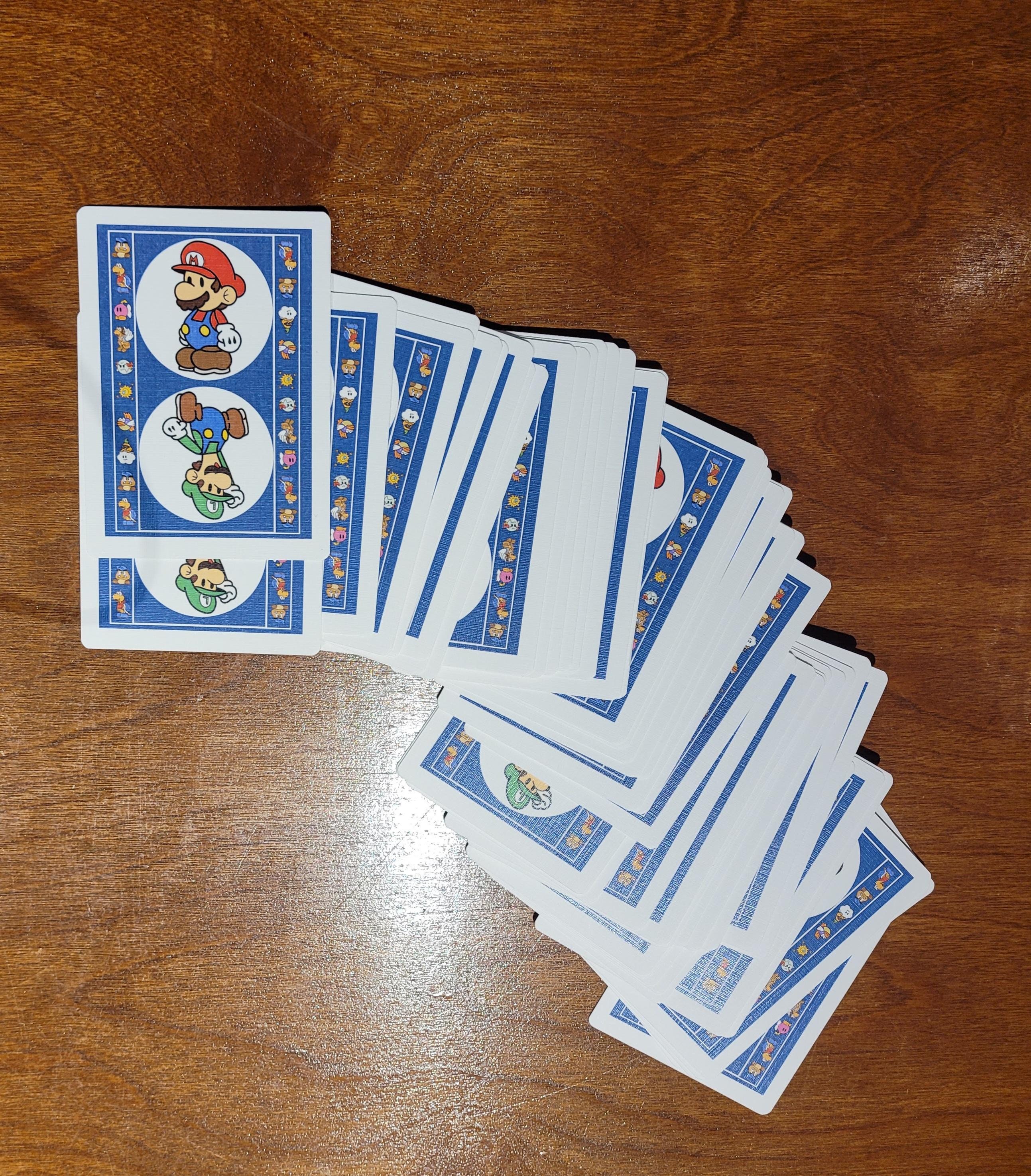Bad Paper Batch Paper Mario Poker Size Cards Thousand Year - Etsy España