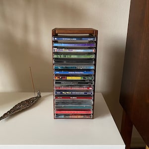 CD Storage Display Rack, Wooden CD Storage Box, CD Holder - Etsy