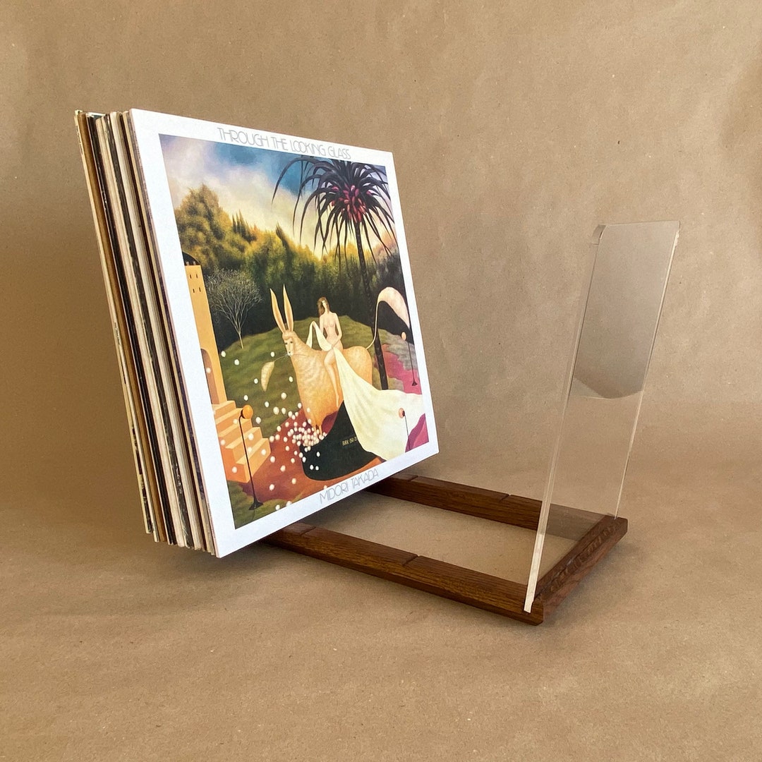 Vinyl Records Storage,brown Wood Rack,natural Wood Stand,modern Design ...