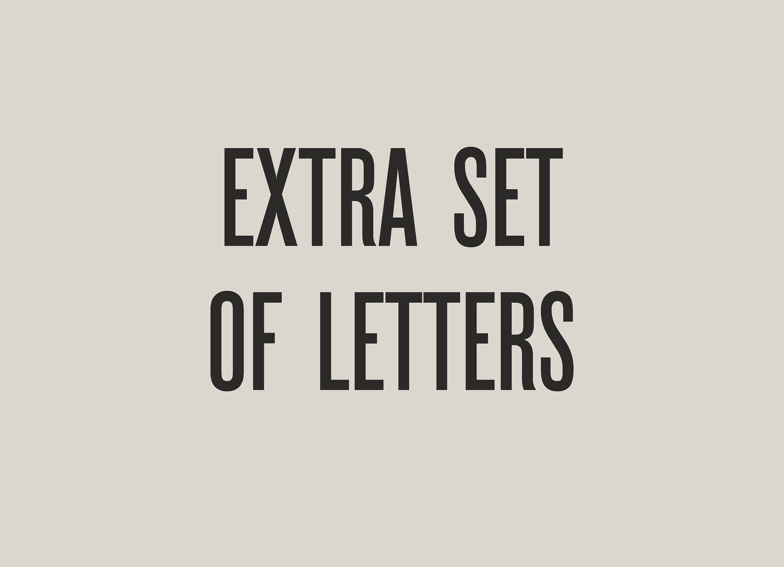 Extra Letter Set , Black Plywood Letters, Black Letter Set for Letter ...