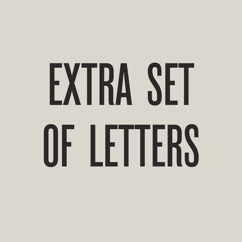 Extra Letter Set Black Plywood Letters Black Letter Set for | Etsy